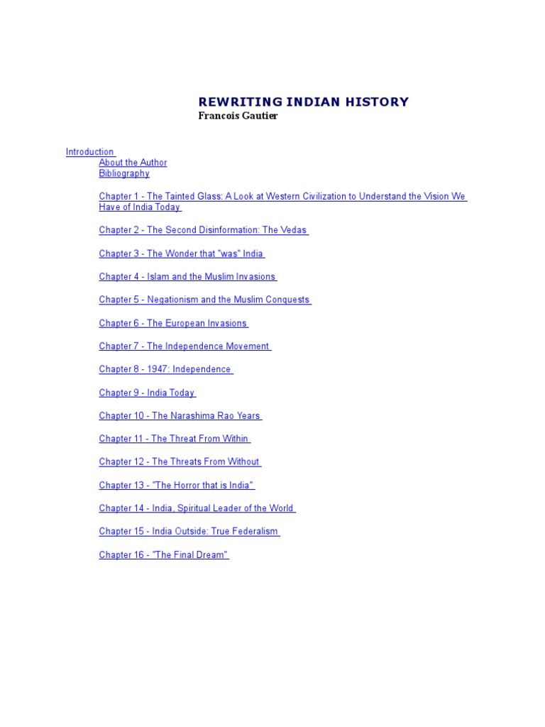 Rewriting Indian History | PDF | Sri Aurobindo | Vedas