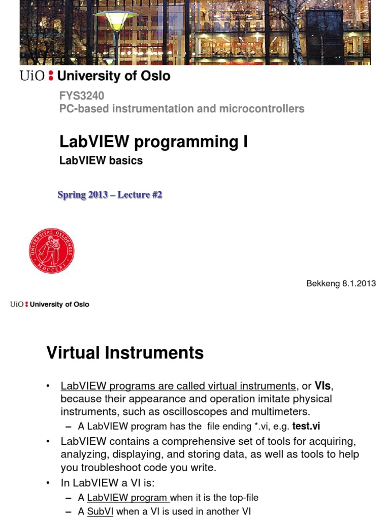 l2 Labview Programming I | PDF | Compiler | Graphical User Interfaces