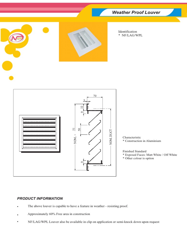 Weather Proof Louvre M | PDF | Noise | Continuum Mechanics