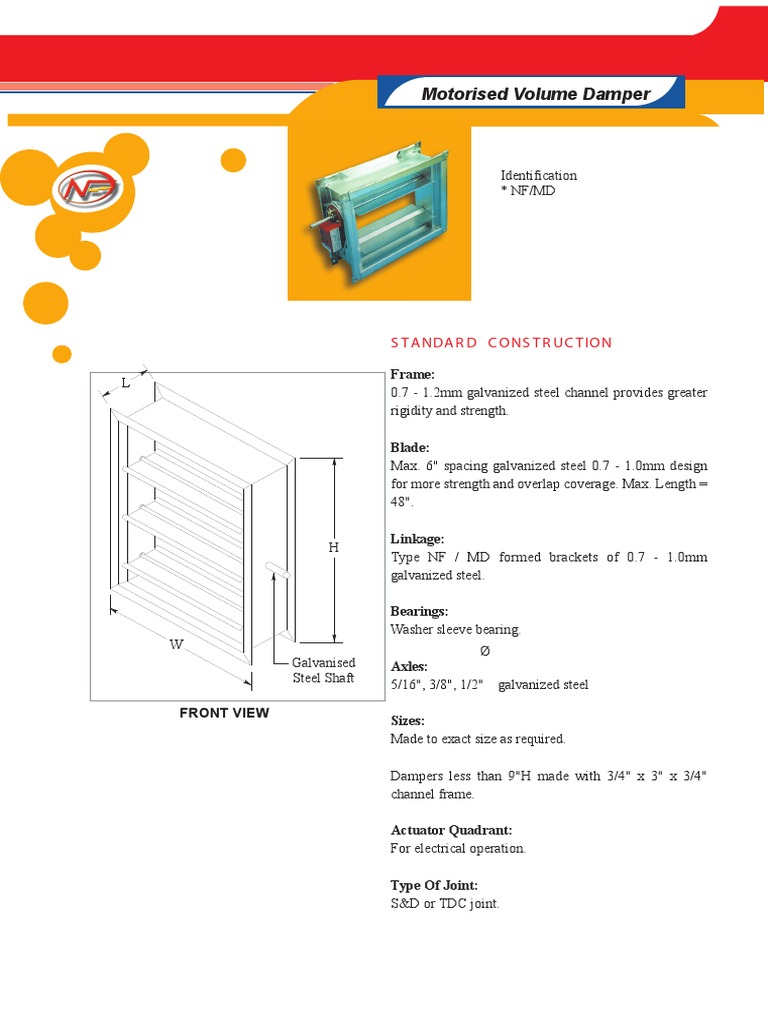 Motorised Damper | PDF