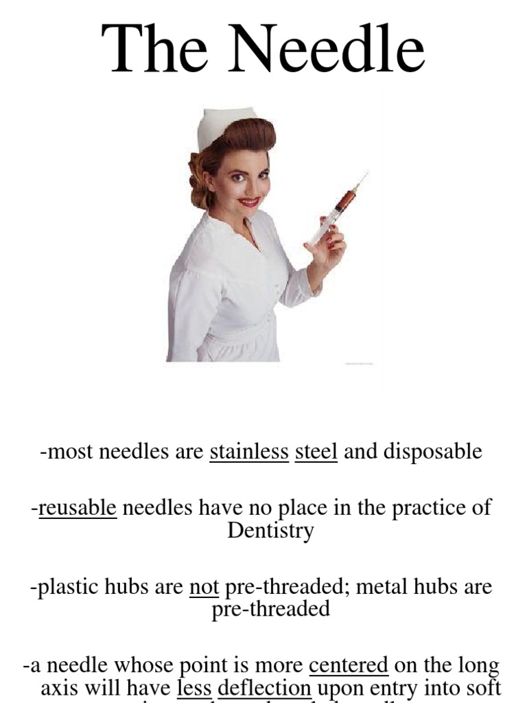 The Needle | PDF | Injection (Medicine) | Medicine