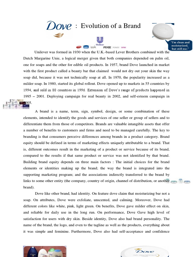 Dove Evolution of A Brand | PDF | Brand | Strategic Management