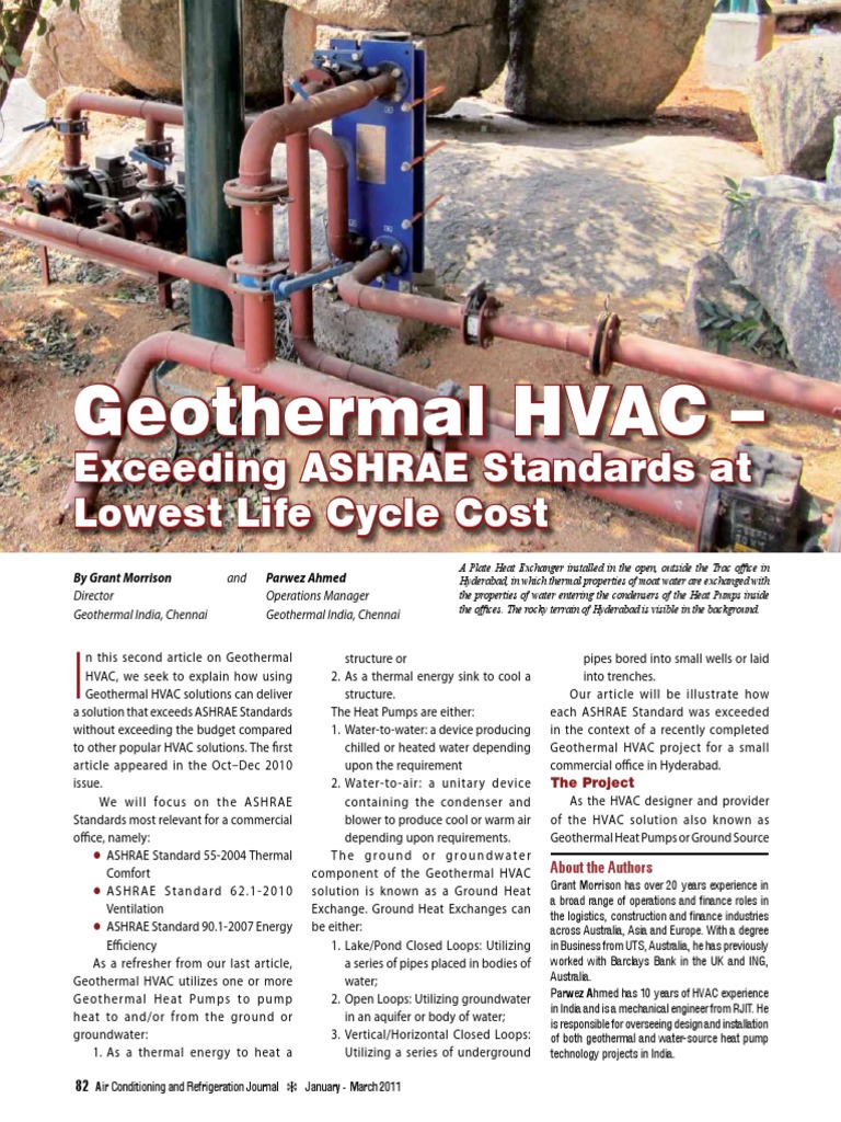 Geothermal HVAC - : Exceeding ASHRAE Standards at Lowest Life Cycle ...