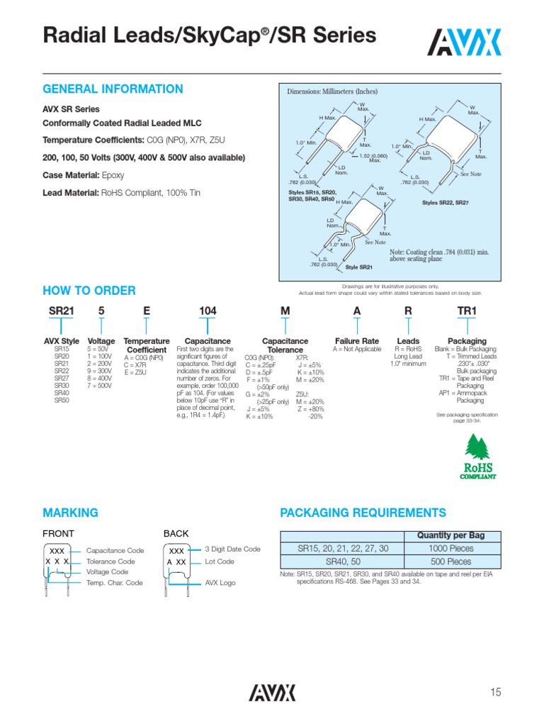 Data Sheet Capacitor Electrical Equipment
