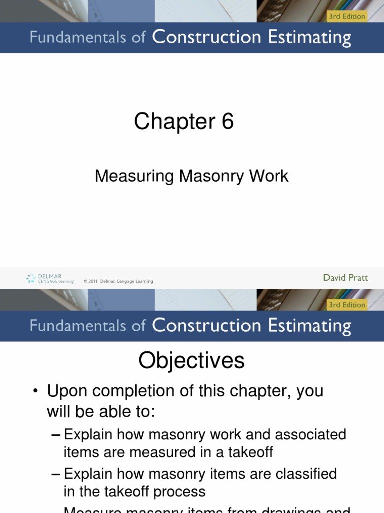 Measuring Masonry Work Techniques | PDF | Masonry | Brick