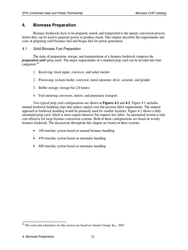 4.1 Solid Biomass Fuel Preparation | Download Free PDF | Natural Gas ...