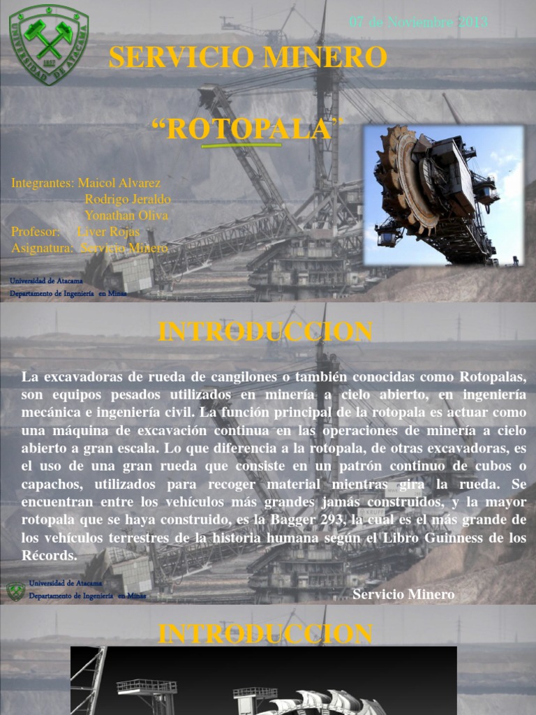 Rotopala Finallllll | PDF | Minería | Automatización