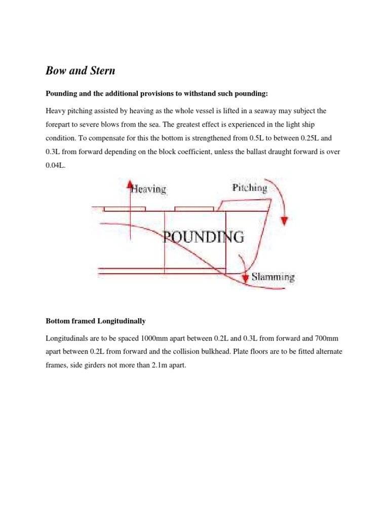 Bow and Stern | PDF | Stern | Framing (Construction)