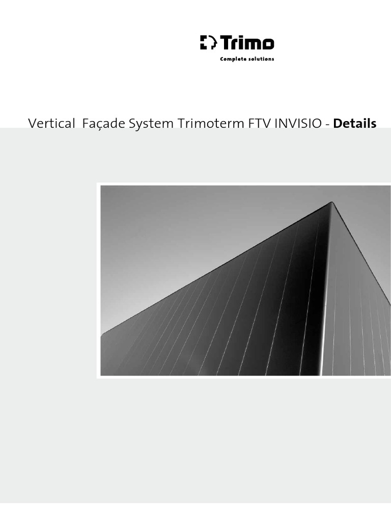 Vertical Facade System Trimoterm FTV Invisio Details - 16665 PDF | PDF