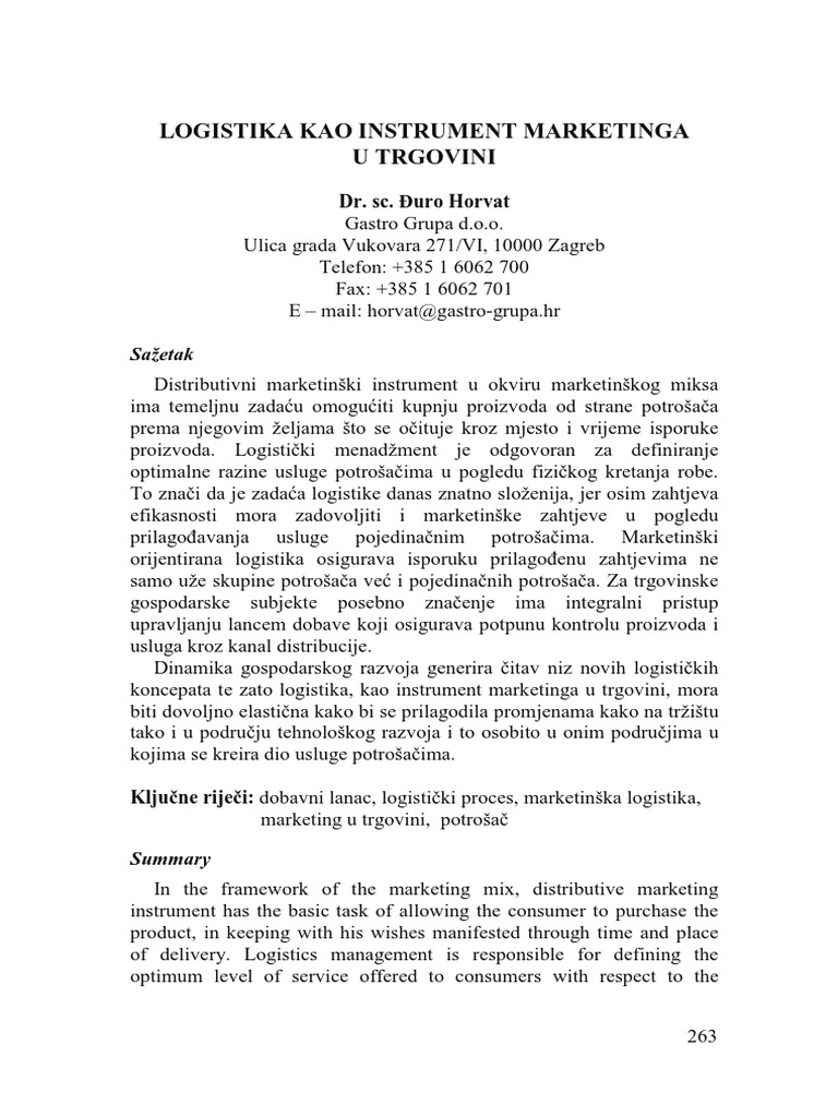Logistika PDF | PDF