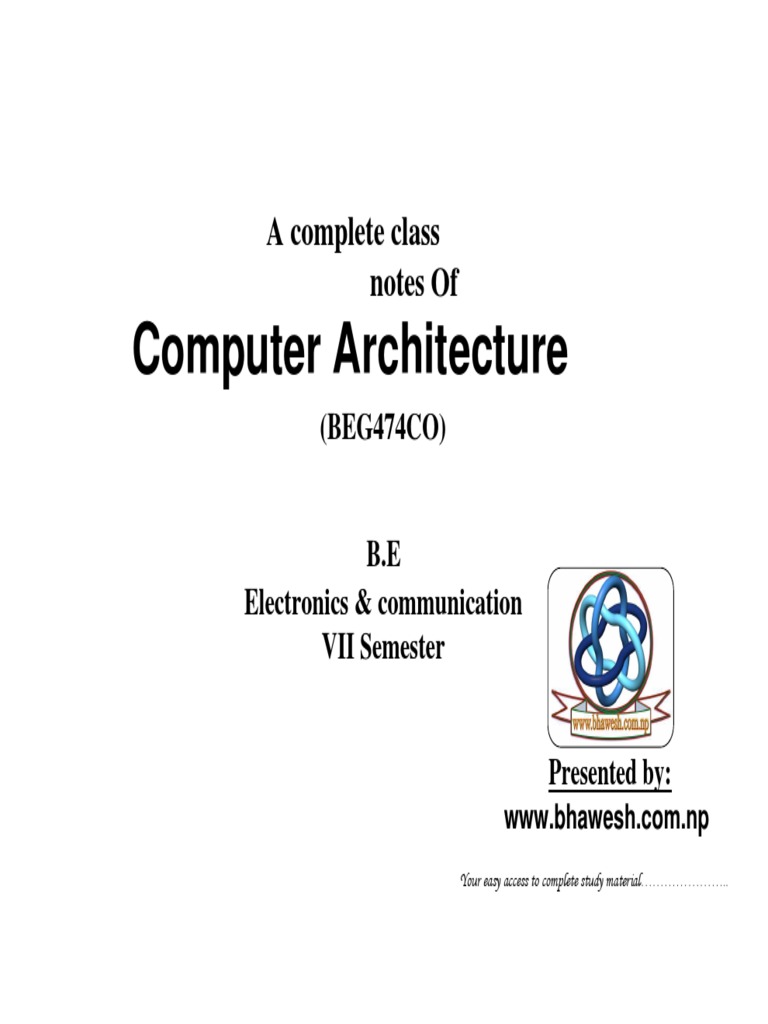 Computer Architecture 1 Pdf Download Free Pdf Central Processing Unit Integrated Circuit