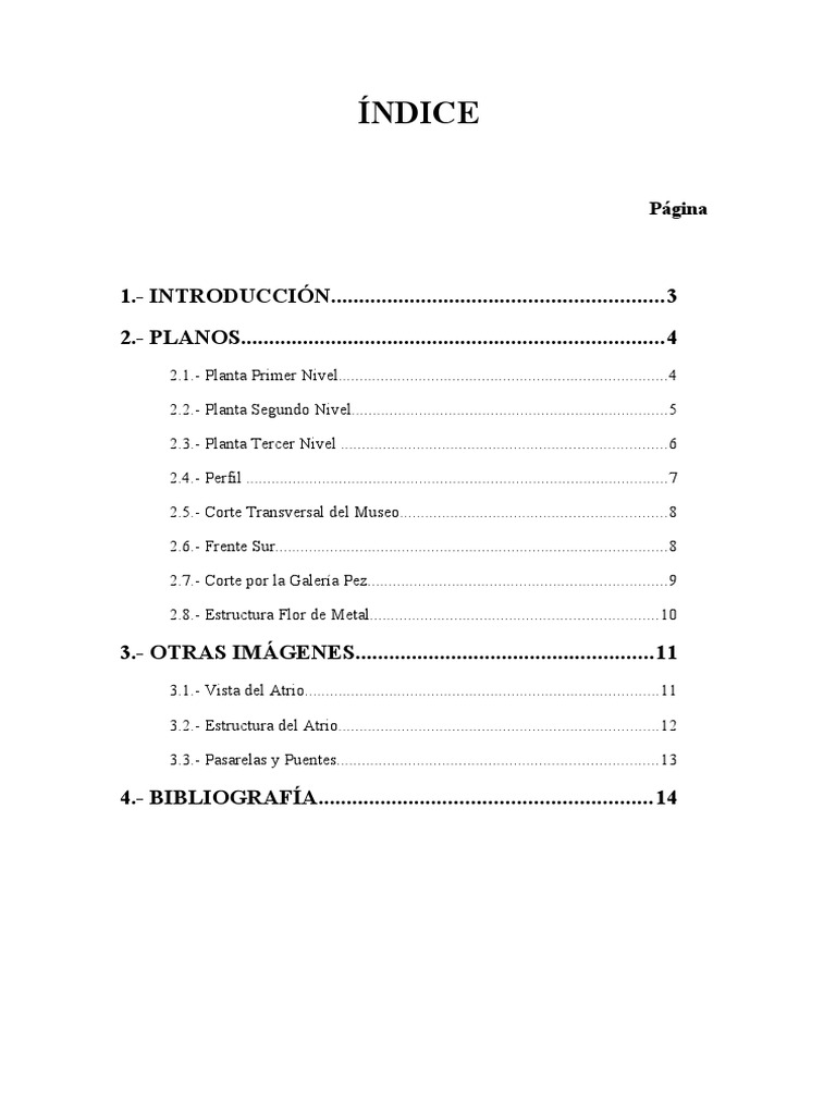 Plantilla ÍNDICE | PDF