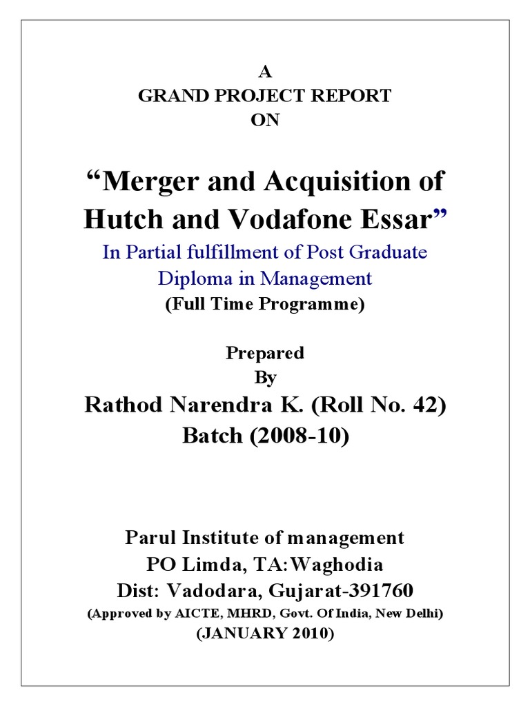 Grand Project Front Page | PDF