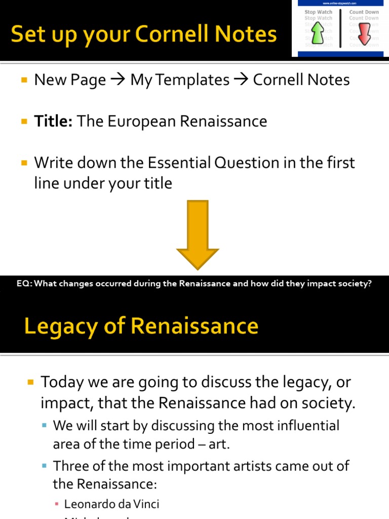 WebNotes - 2013 - Legacy of The Renaissance | PDF | Michelangelo ...