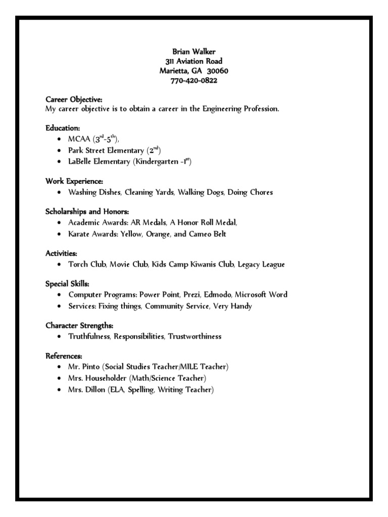 Resume Walker | PDF | Games & Activities