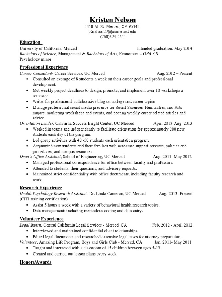 Kristen Nelson's Resume and Experience | PDF | Wellness