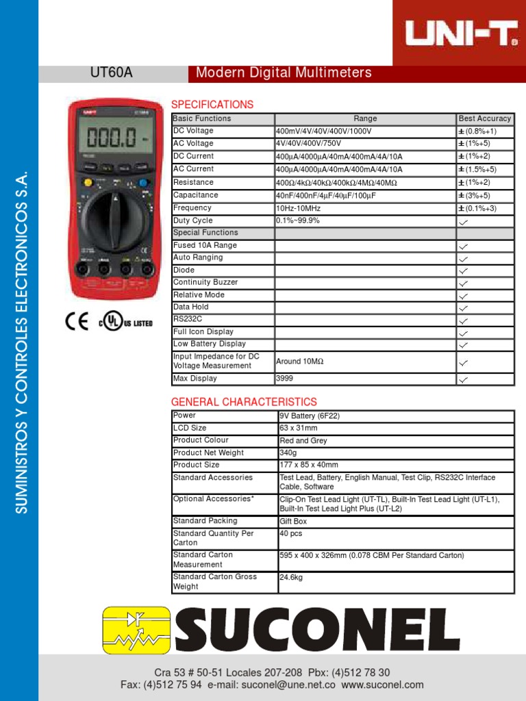 Modern Digital Multimeters: Specifications | PDF
