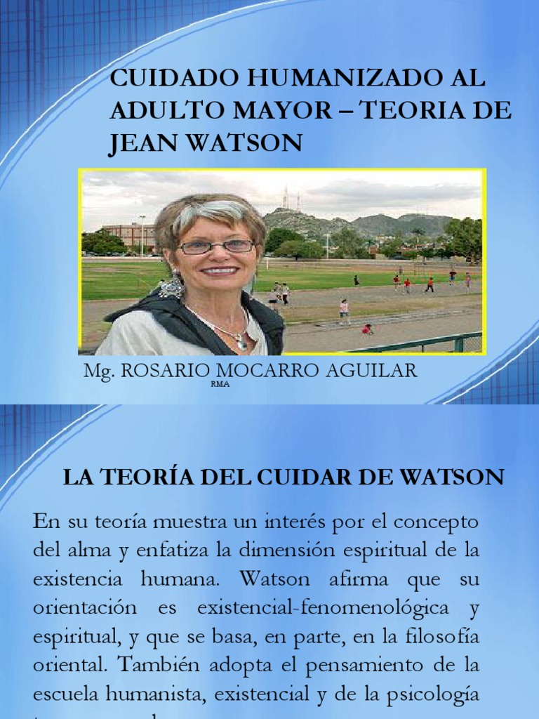 Jean Watson Teoría Del Cuidado