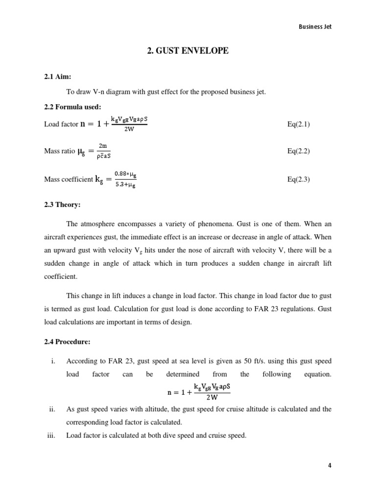 Gust Envelope: Business Jet | PDF | Science & Mathematics | Technology ...