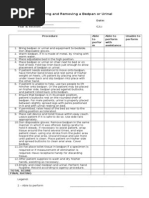 Medical Handwashing - Step by Step Procedure Checklist | PDF | Hand ...