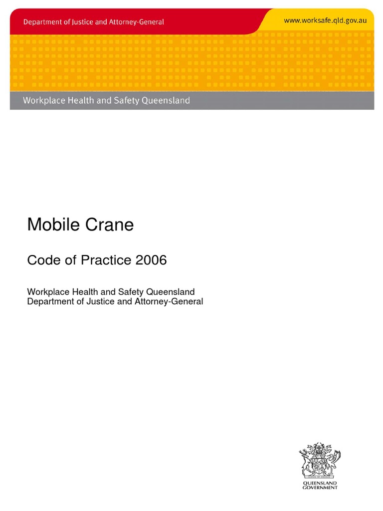 Mobile Crane Cop 2006 | PDF | Crane (Machine) | Occupational Safety And ...