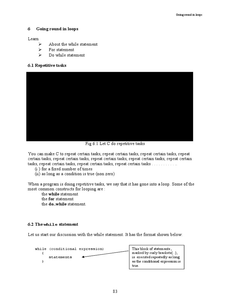 Loops in C - An In-Depth Look at While, For, and Do-While Loops | PDF ... Loops in C - An In-Depth Look at While, For, and Do-While Loops | PDF ...
