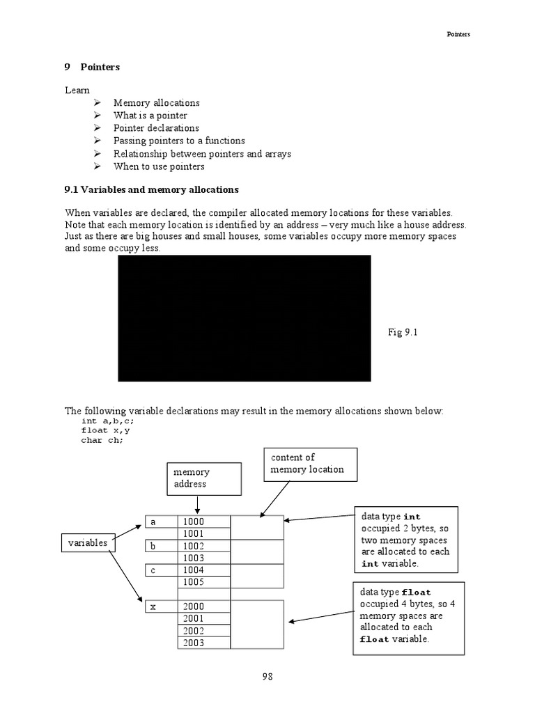 9 Pointers Pointer Computer Programming Variable Computer Science 