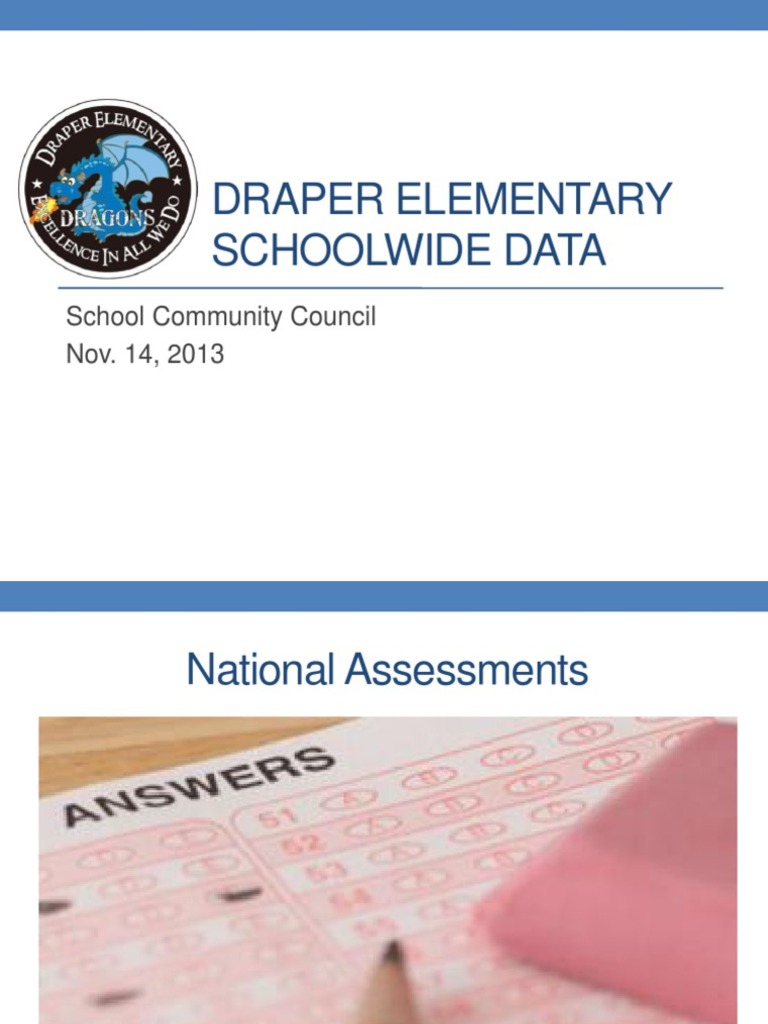 Draper Elementary Schoolwide Data Report | PDF | Educational Psychology ...