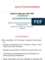 Pharmaceutical Calculation | PDF | Mass Concentration (Chemistry ...