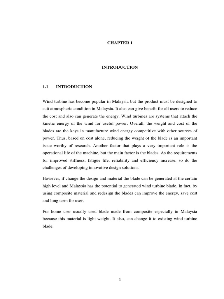 Report Final Year Project | PDF | Wind Turbine | Airfoil