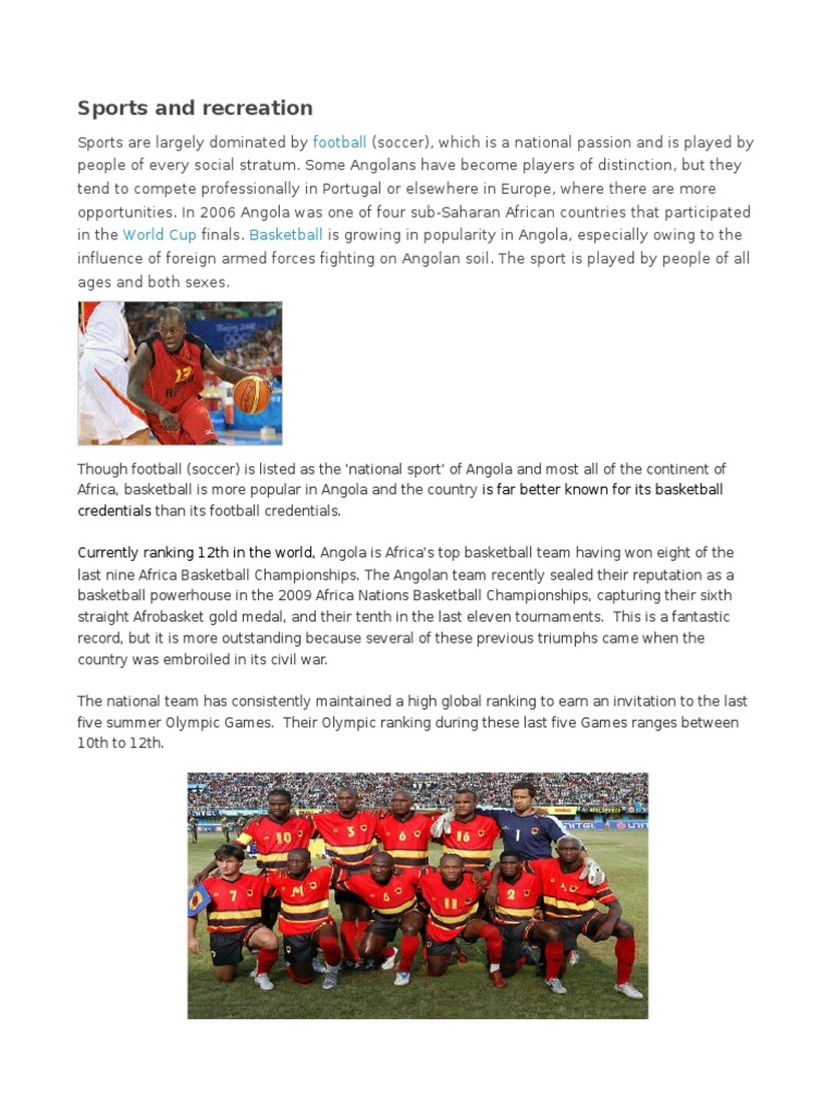 Angola's Basketball Dominance | PDF