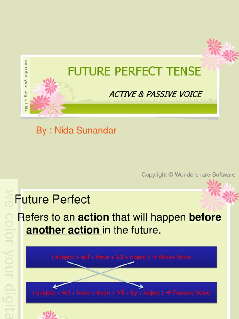 Future Perfect Tense | PDF | Perfect (Grammar) | Grammatical Tense
