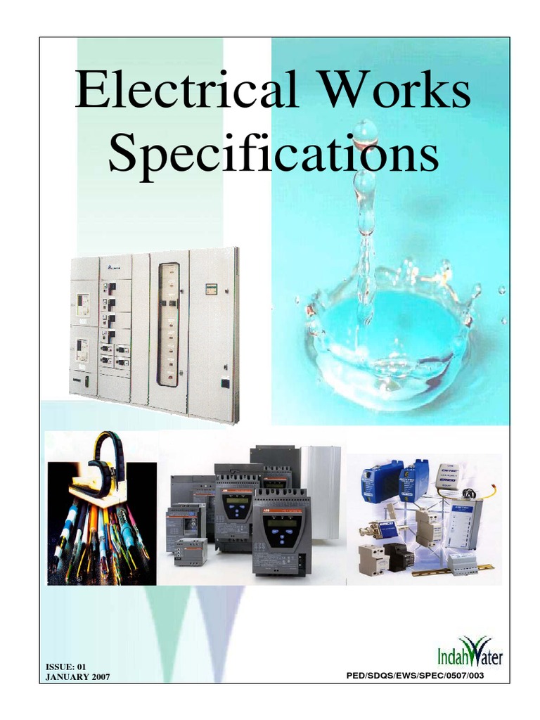 Electrical Works Specifications | PDF | Relay | Fuse (Electrical)