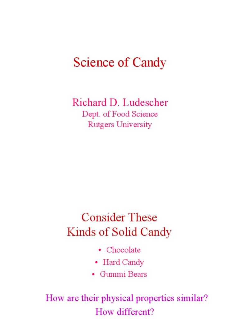 Science of Candy | PDF | Chocolate | Candy