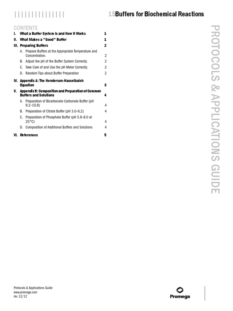 Buffer Preparation | PDF | Acid Dissociation Constant | Buffer Solution