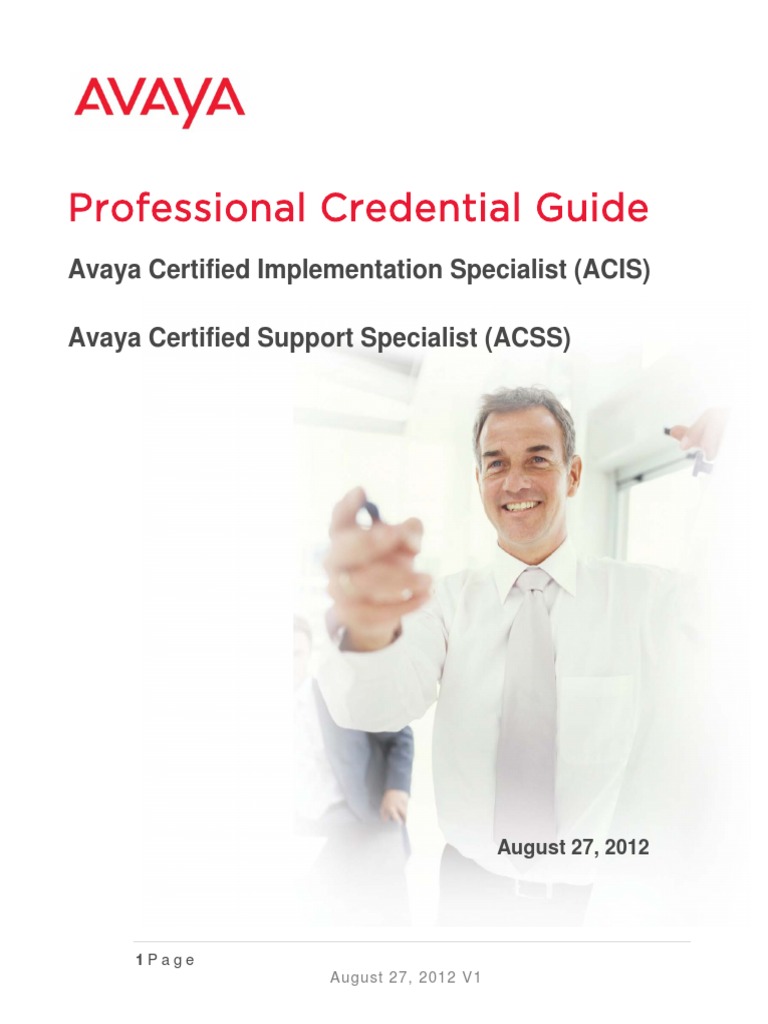 ACIS-ACSS Credential Guide 8-27-12 V1 | PDF | Professional ...