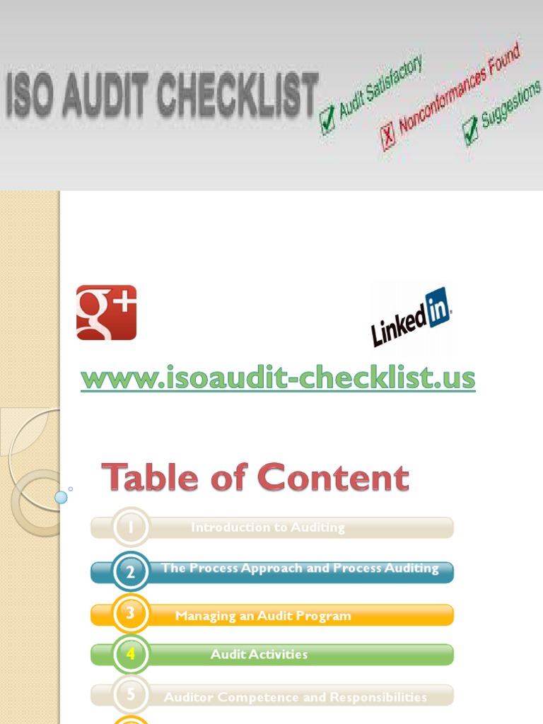 ISO Internal Audit Checklist Guide | PDF | Iso 9000 | Internal Audit