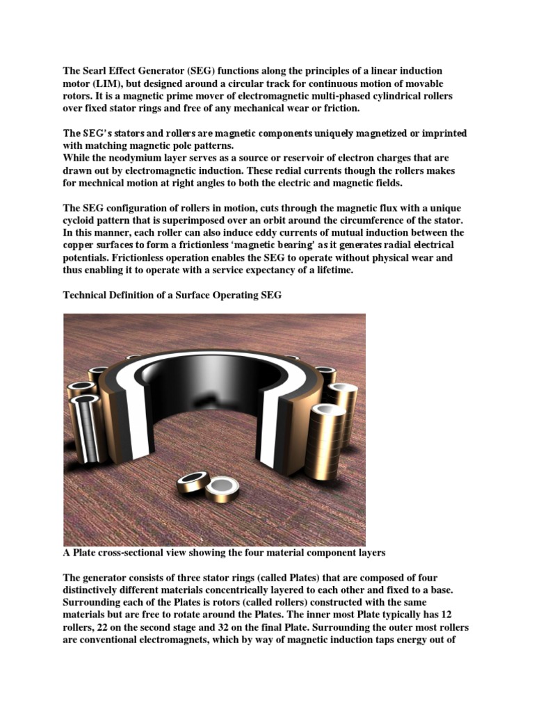 Searl Effect Generator Overview | PDF | Electromagnetic Induction ...