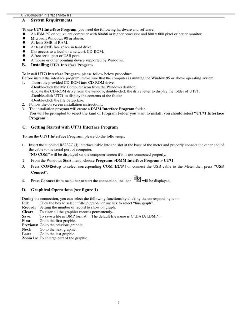 UT71 Computer Interface Software | PDF | Graphical User Interfaces | Icon (Computing)