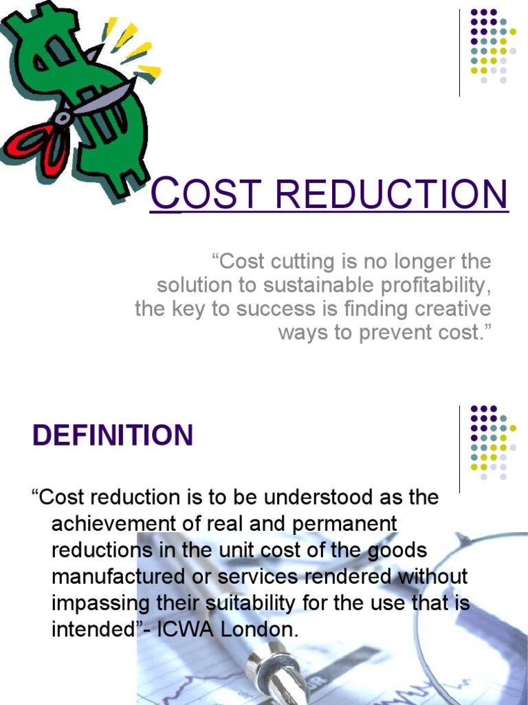 Cost Reduction Strategies in Manufacturing | PDF | Cost | Outsourcing