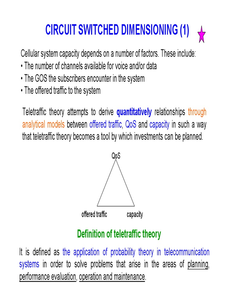 Circuit Switched Dimensioning (1) : Through Analytical Models | PDF | Quality Of Service ...