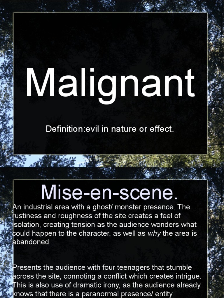 Malignant: Definition:evil in Nature or Effect | PDF | Art