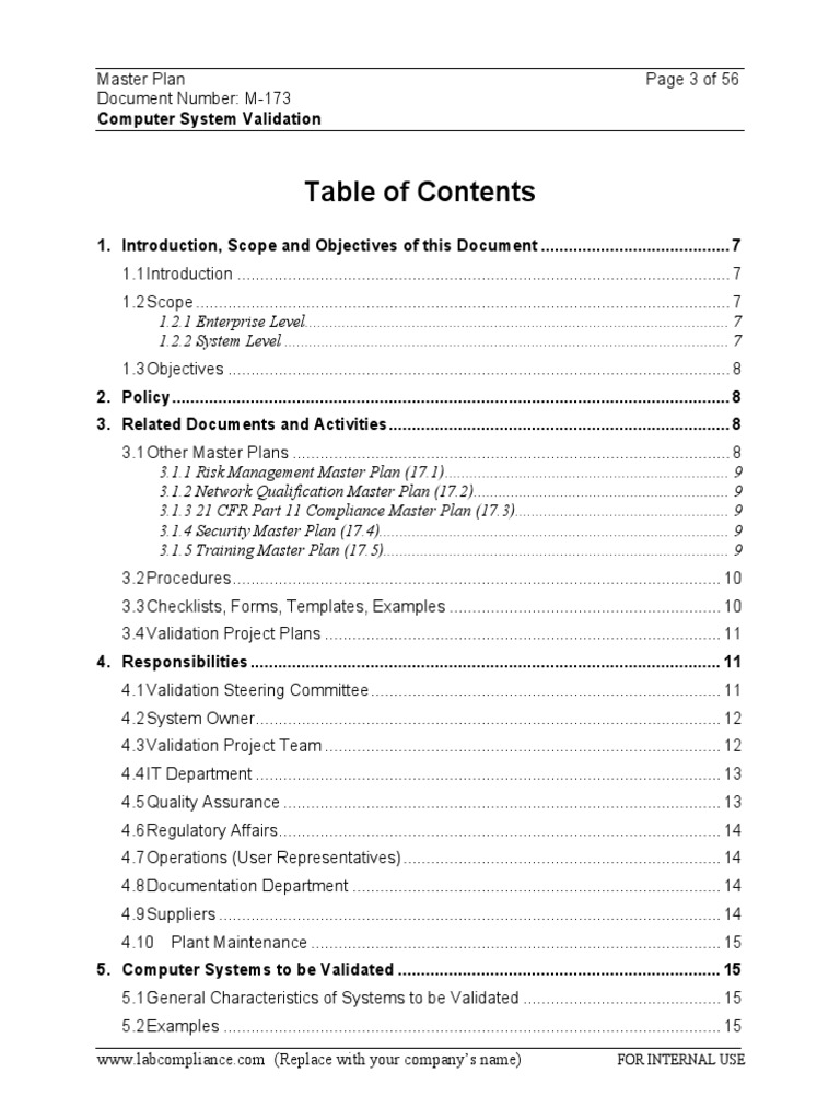 Computer System Validation Plan | PDF | Verification And Validation ...