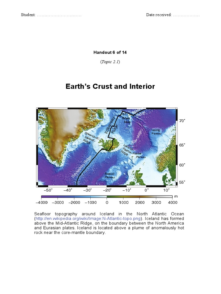 Earth's Crust and Interior Overview | PDF | Earthquakes | Structure Of ...