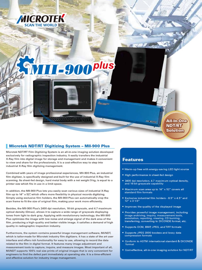 MII 900+ Brochure | PDF | Digitizing | Image Scanner
