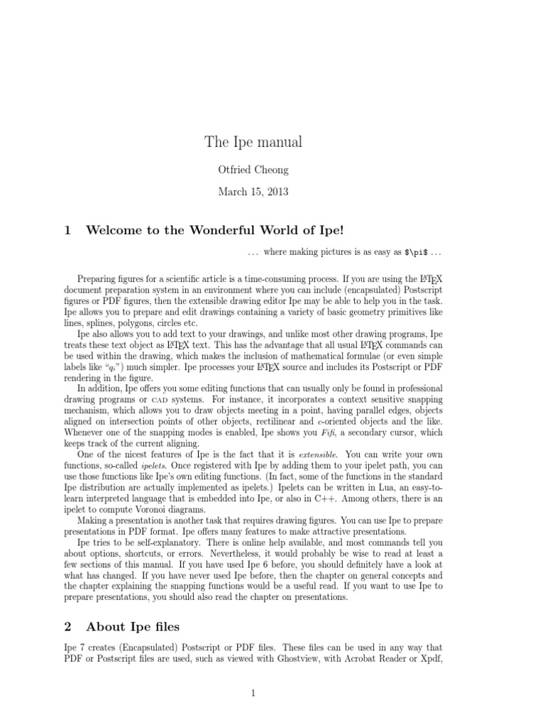 IPE Manual | PDF | Art | Technology & Engineering