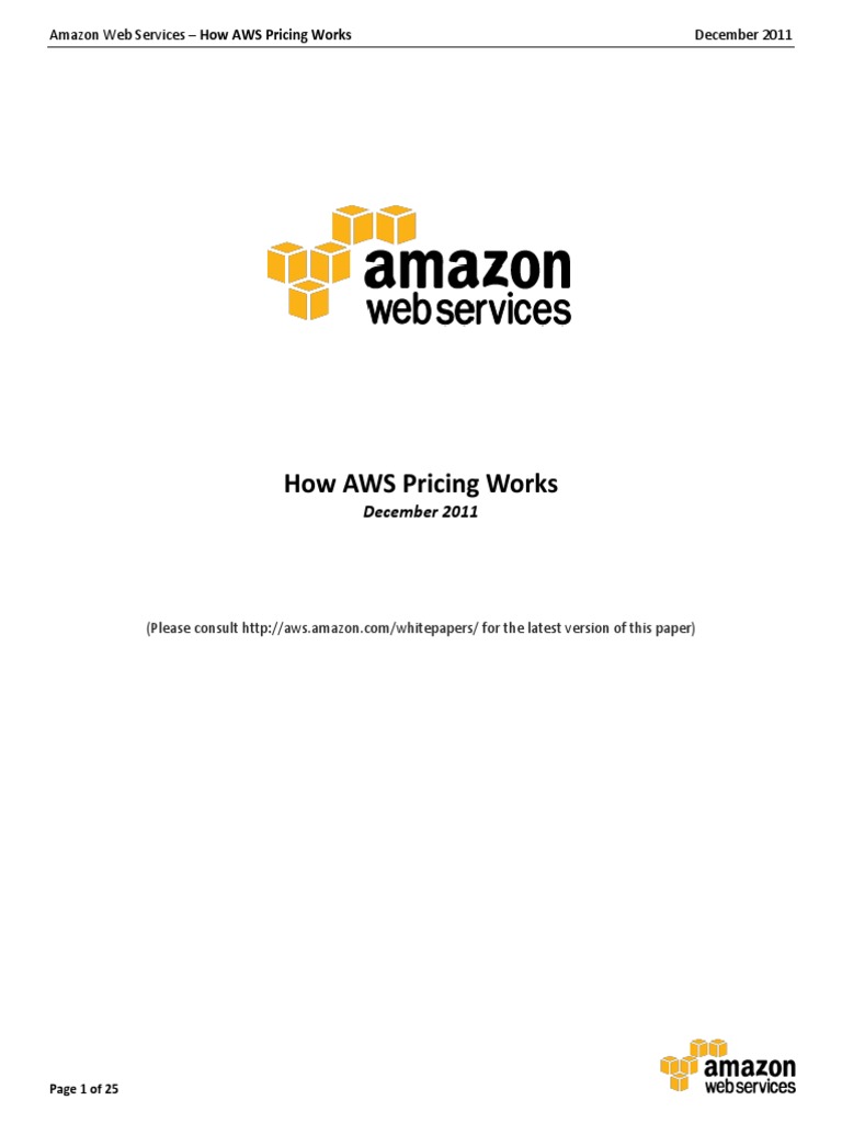 AWS Pricing Overview | PDF | Amazon Web Services | Cloud Computing