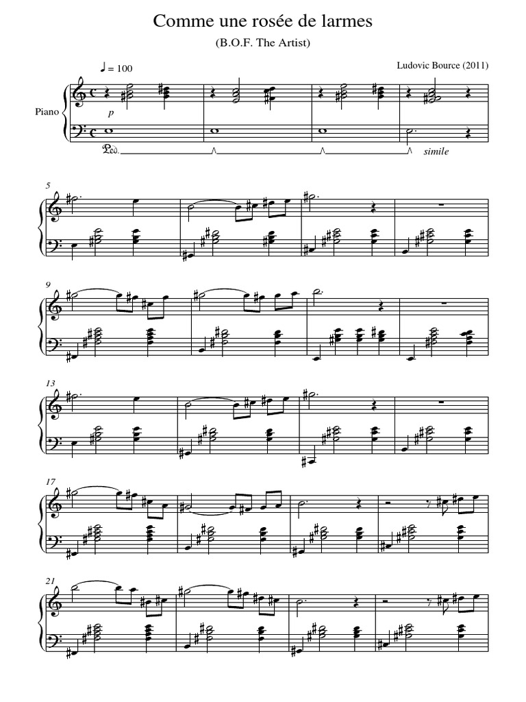 Ludovic Bource - The Artist | PDF