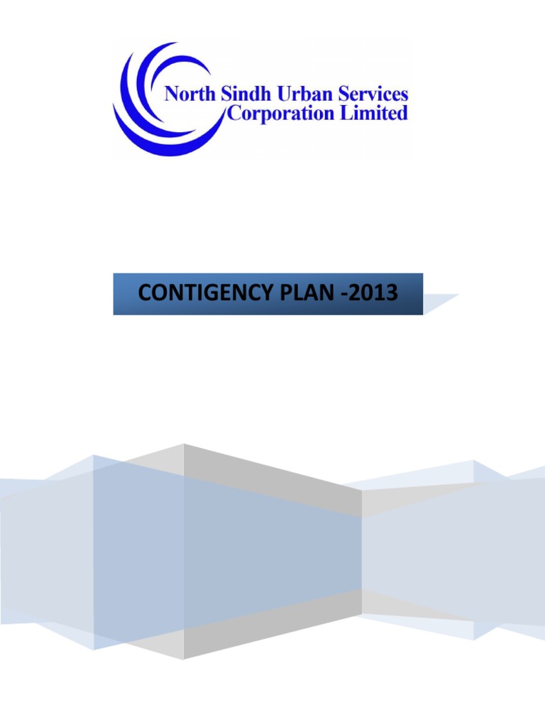 Contingency Plan 2013 | PDF | Flood | Waste Management