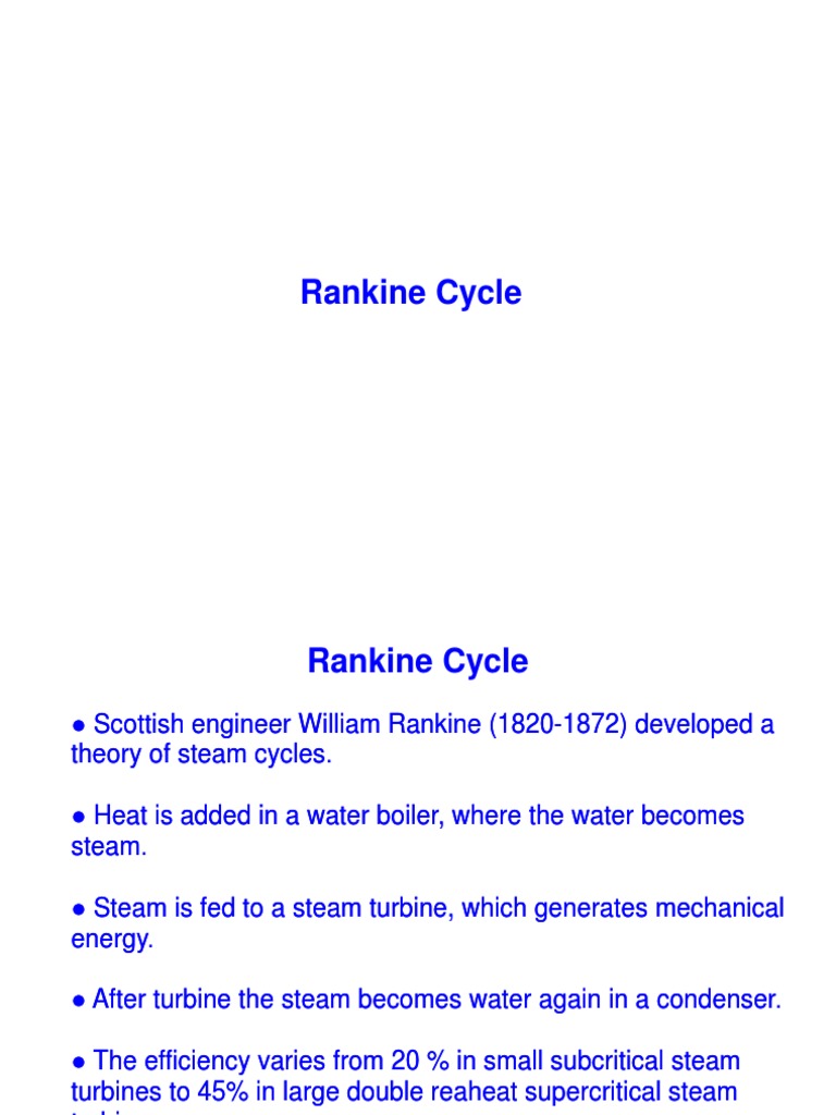 Rankine Cycle | PDF